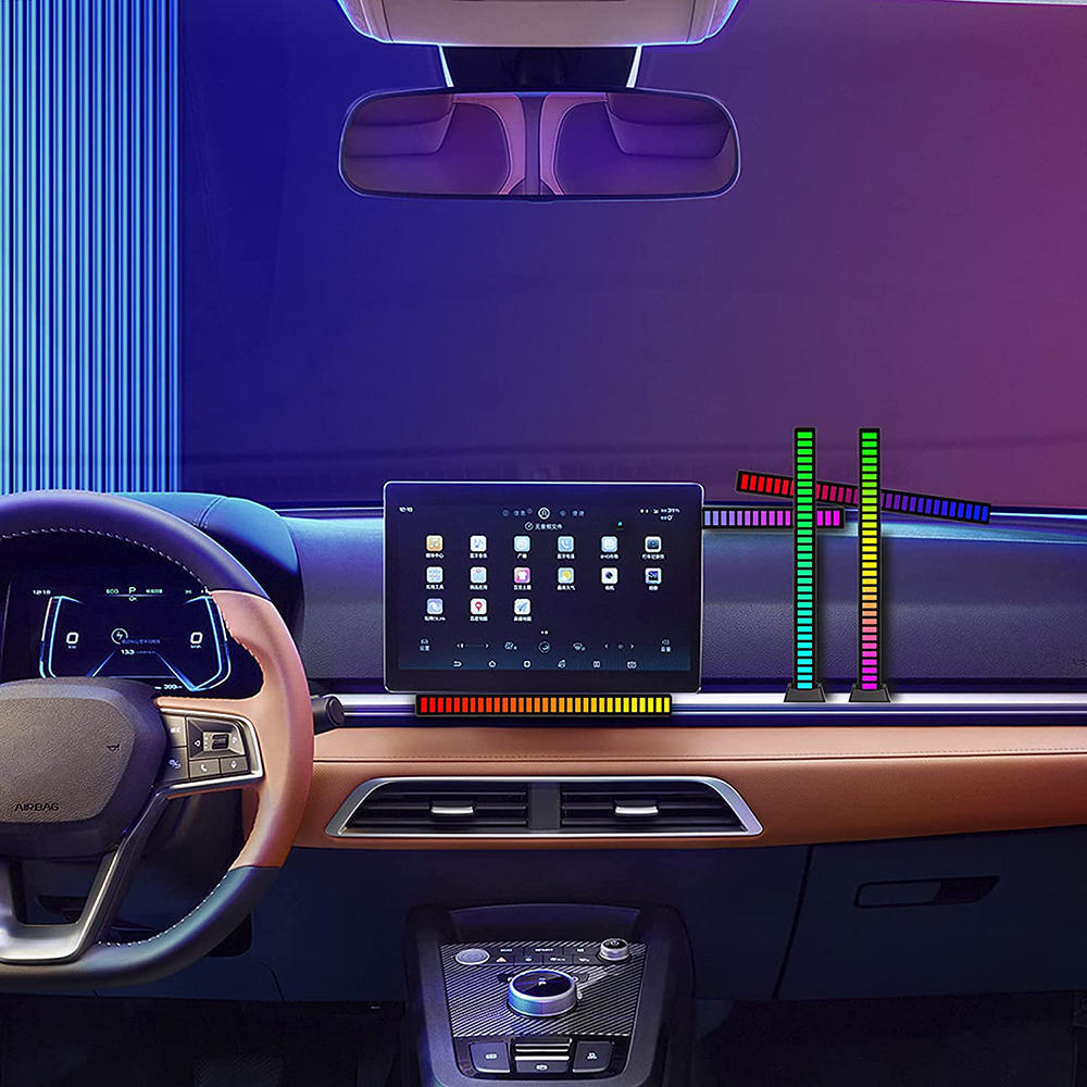 RGB Sound Control Rhythm Lights, 32 LED 18 Colors Audio Spectrum ...