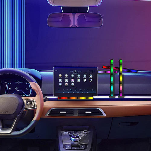 RGB Sound Control Rhythm Lights, 32 LED 18 Colors Audio Spectrum ...