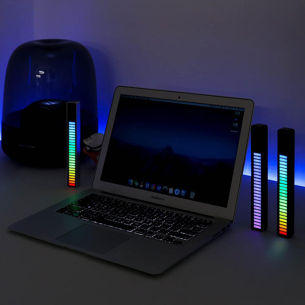 RGB Sound Control Rhythm Lights, 32 LED 18 Colors Audio Spectrum ...