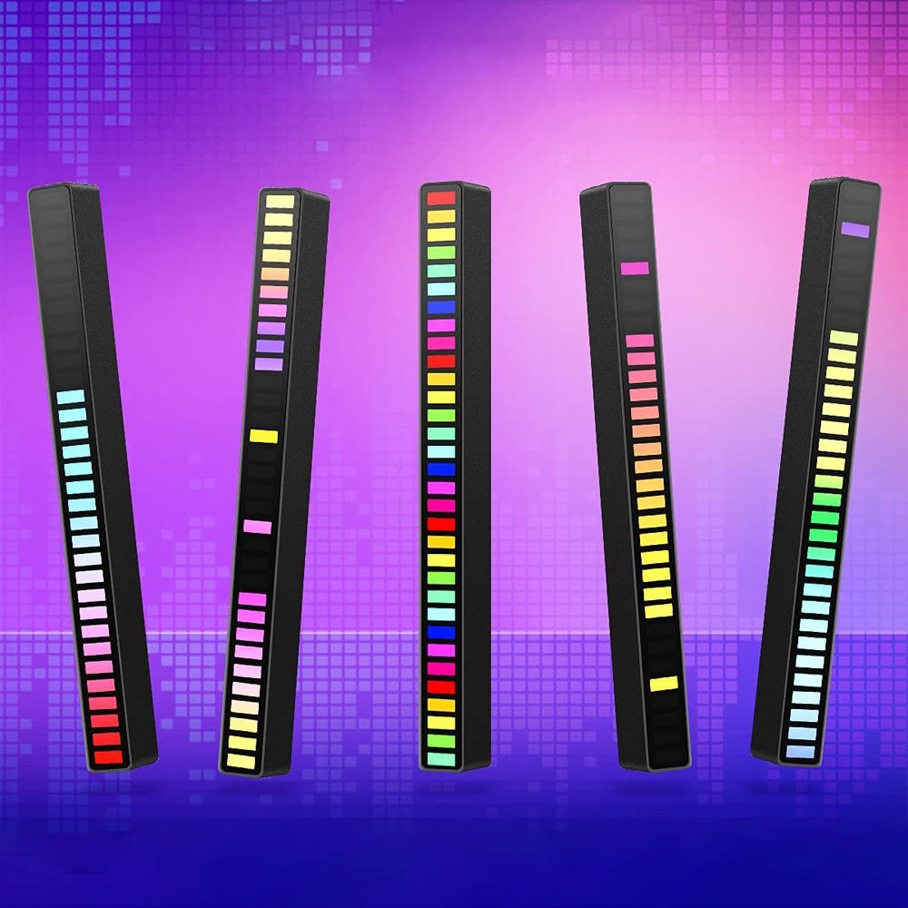 RGB Sound Control Rhythm Lights, 32 LED 18 Colors Audio Spectrum ...