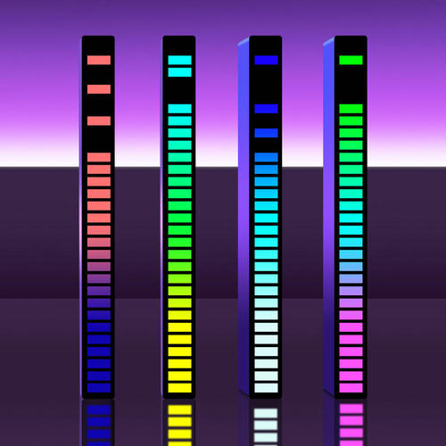 RGB Sound Control Rhythm Lights, 32 LED 18 Colors Audio Spectrum ...