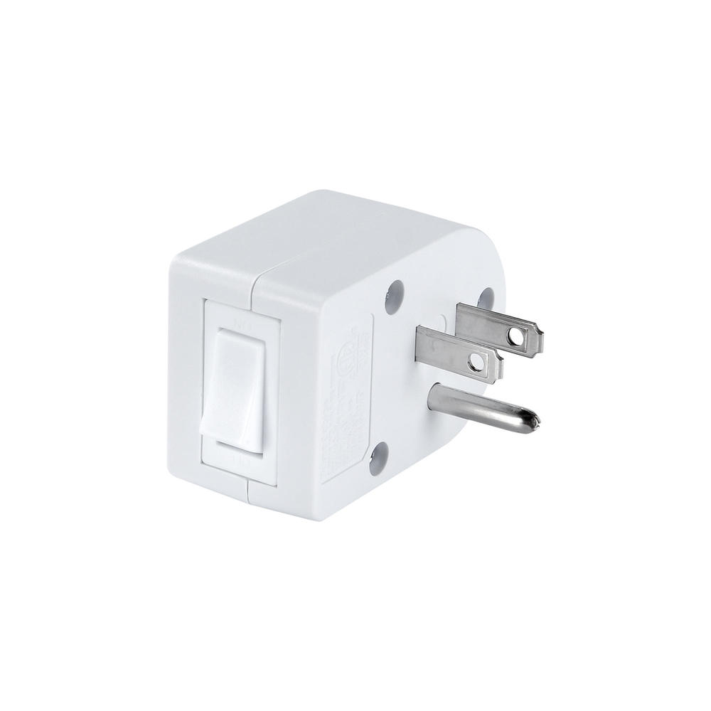 3 Prong Grounded Surge Protector Single Outlet with Switch and ...