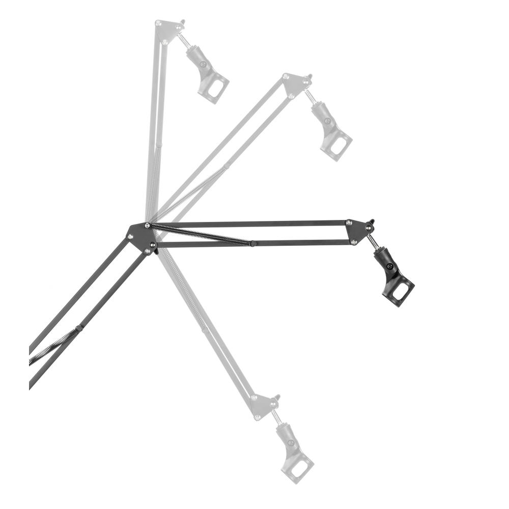 Single Monitor Mount with Microphone & Camera Stand – PrimeCables