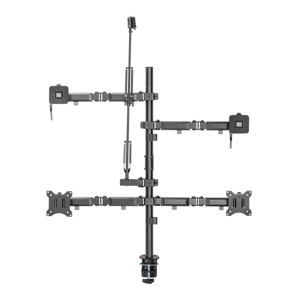 Dual Monitor Mount with Mic & Camera Setup - PrimeCables®