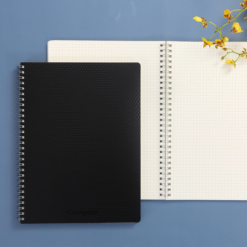 A5 Spiral Notebook with 60 Sheets of Quad Ruled and 20 Sheets of Blank ...