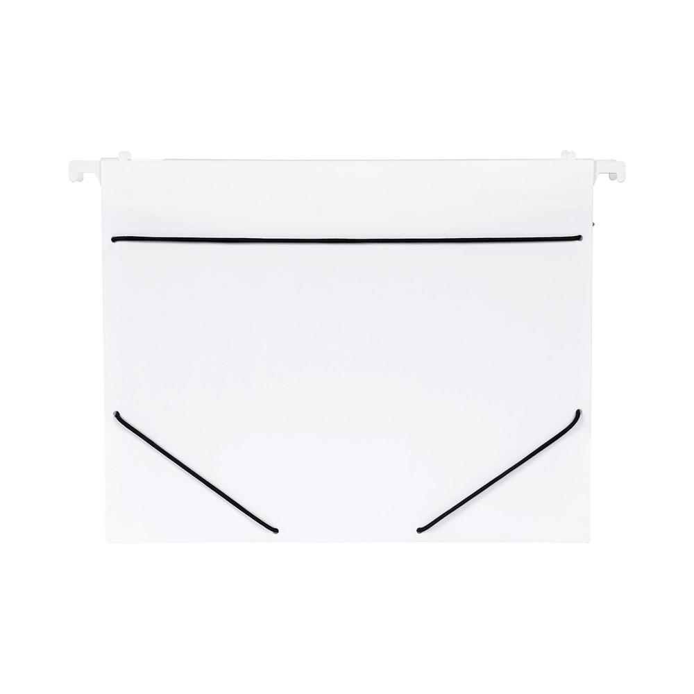 Plastic Expandable 7-Pocket Hanging File Folder with Retractable Rod ...