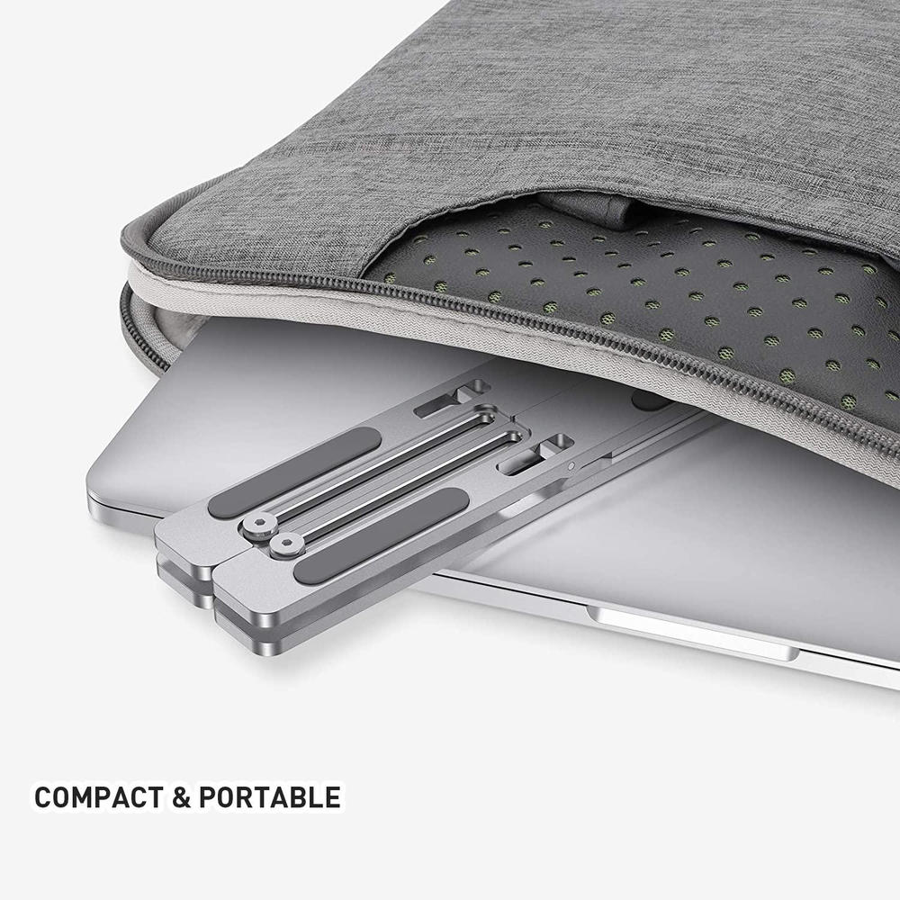 Foldable Aluminum Laptop Stand for Desk - PrimeCables