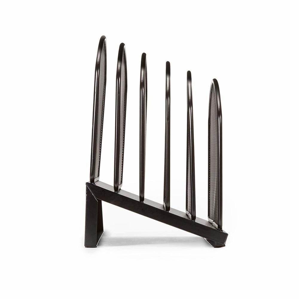 Metal Mesh Tiered File Sorter, 5 Sections, Letter to Legal Size Files ...