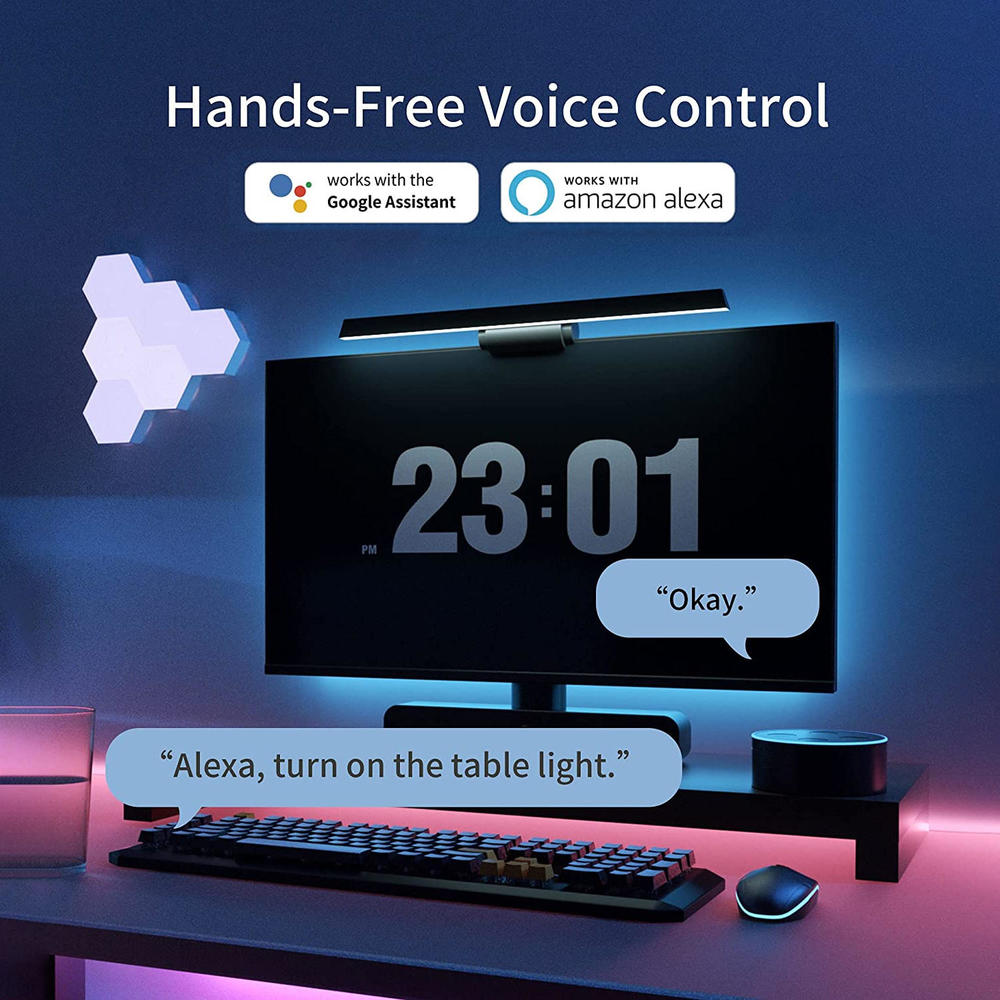 Smart Hexagon RGB Light Panels, WIFI & App Control, 6/Pack