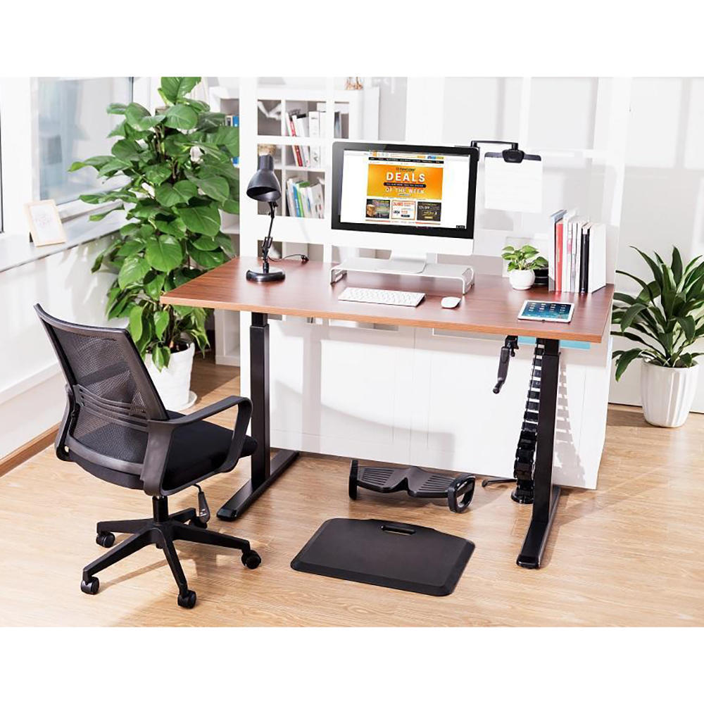 Manual Sit to Stand Adjustable Desk Riser Frame (Table Top Not Included ...