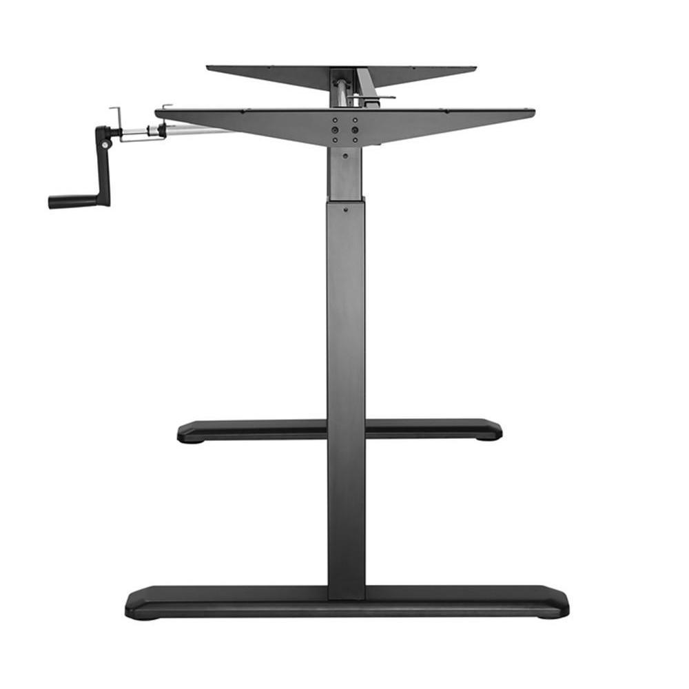 Manual Sit to Stand Adjustable Desk Riser Frame (Table Top Not Included ...