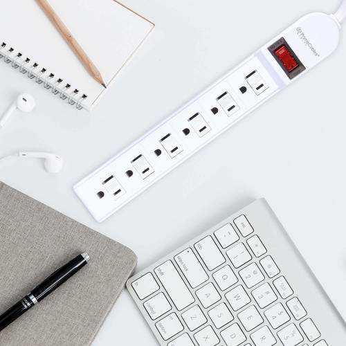 6-Outlet Power Strip with Safe Lock, 3Ft 14AWG Cord, ETL Certificated ...