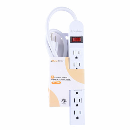 6-Outlet Power Strip with Safe Lock, 3Ft 14AWG Cord, ETL Certificated ...