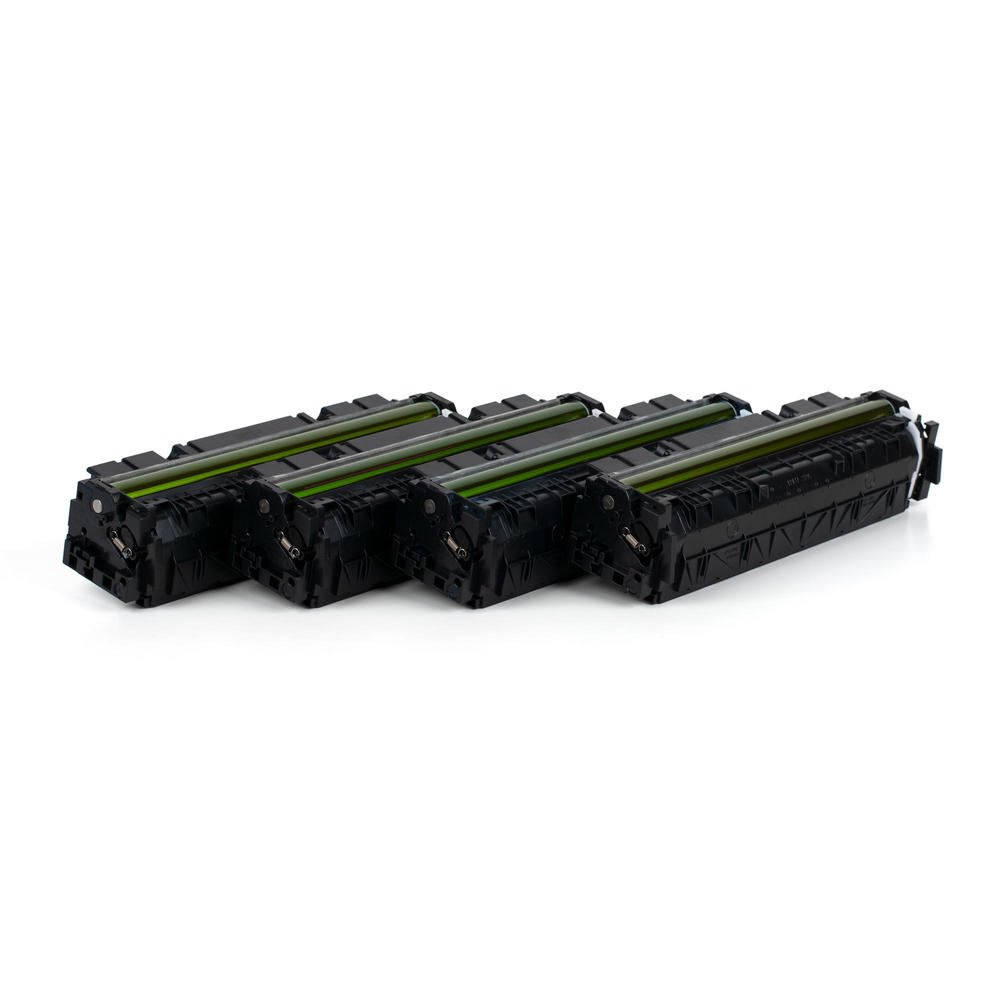 HP 414A Black Toner Cartridge with Chip - 4 Packs - Moustache