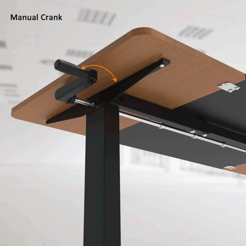 Manual Sit-Stand Height Adjustable All-in-One Standing Desk (Included ...