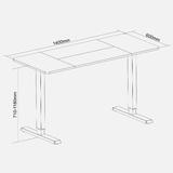 Manual Sit-Stand Height Adjustable All-in-One Standing Desk (Included ...