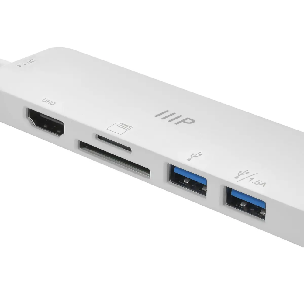 Monoprice 6-in-1 USB-C Multiport 4K HDMI Adapter