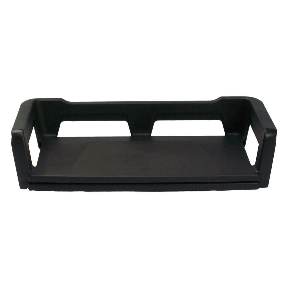 Storex® Self Stacking Letter Tray, Plastic, Black