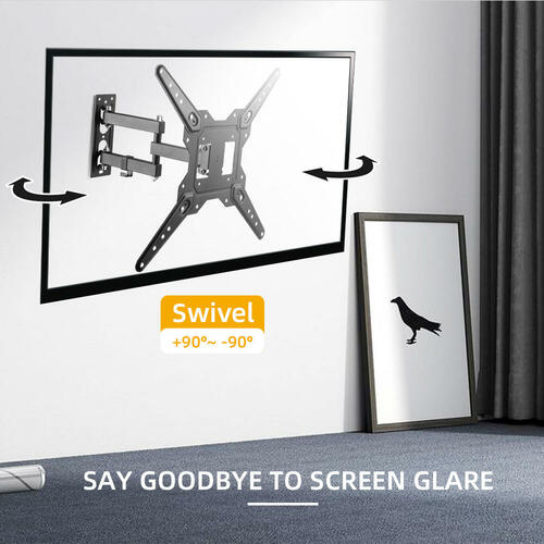 Full Motion TV Wall Mount Monitor Wall Bracket for 23-55 inch Screen ...