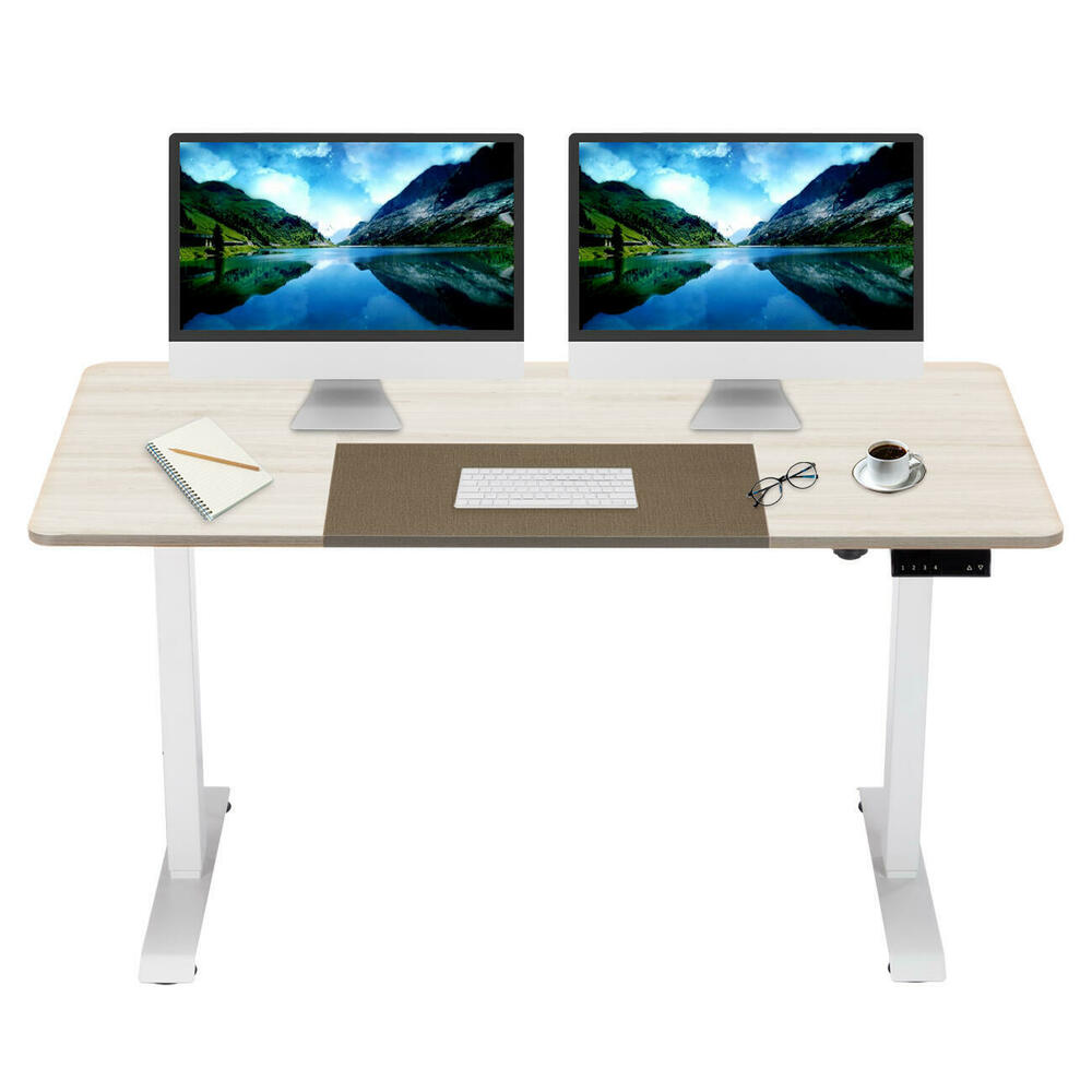 Sit-Stand Single-Motor Height Adjustable Desk Frame with Tabletop ...