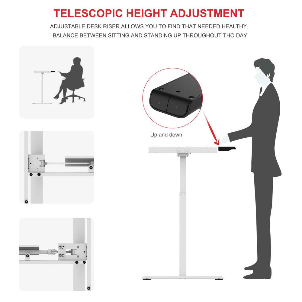 Electric Standing Desk | Adjustable Desk Riser | PrimeCables.ca