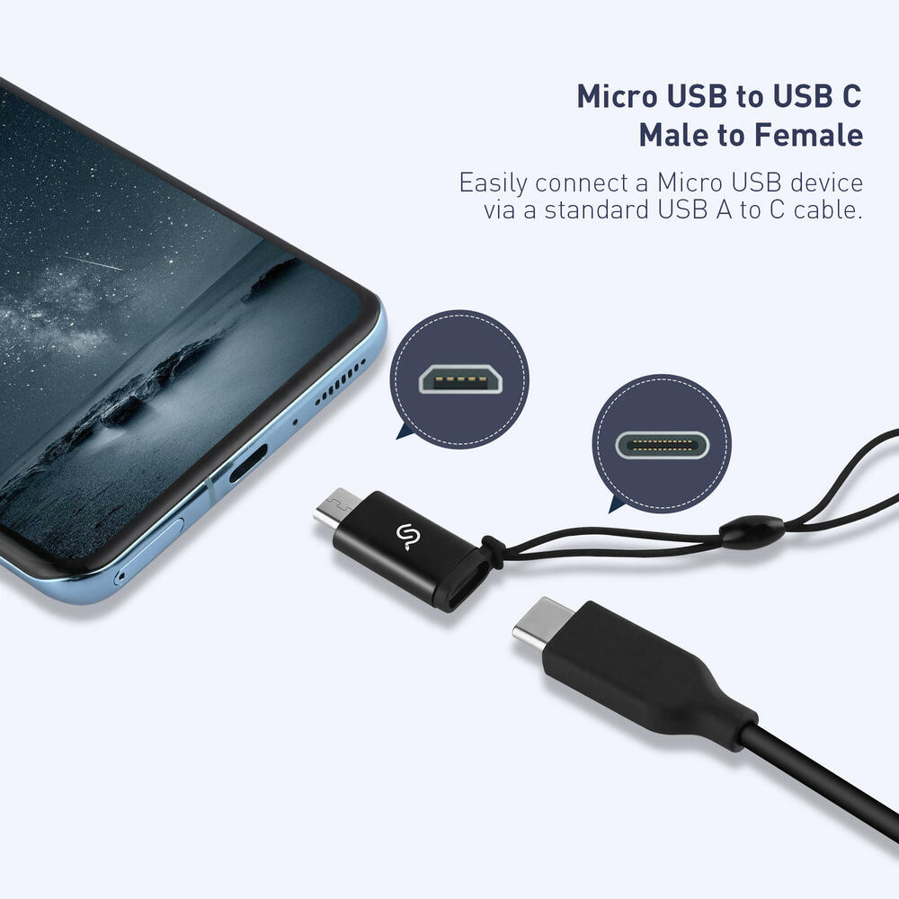 Summit Series Convertisseur USB 2.0 Type C femelle vers Micro B mâle ...