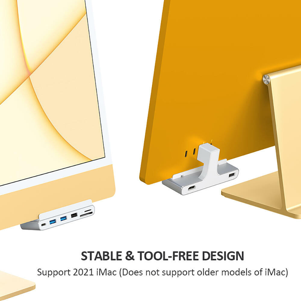 8 in 1 USB-C Hub and Docking Station for iMac 2021 24inch - PrimeCables®