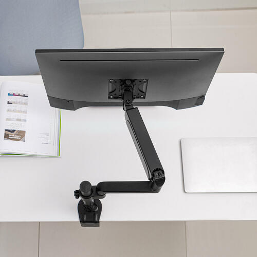 Gas Spring Single Desktop Monitor Mount - PrimeCables