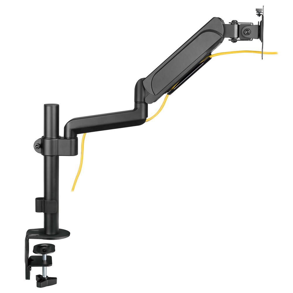 Gas Spring Single Desktop Monitor Mount - PrimeCables