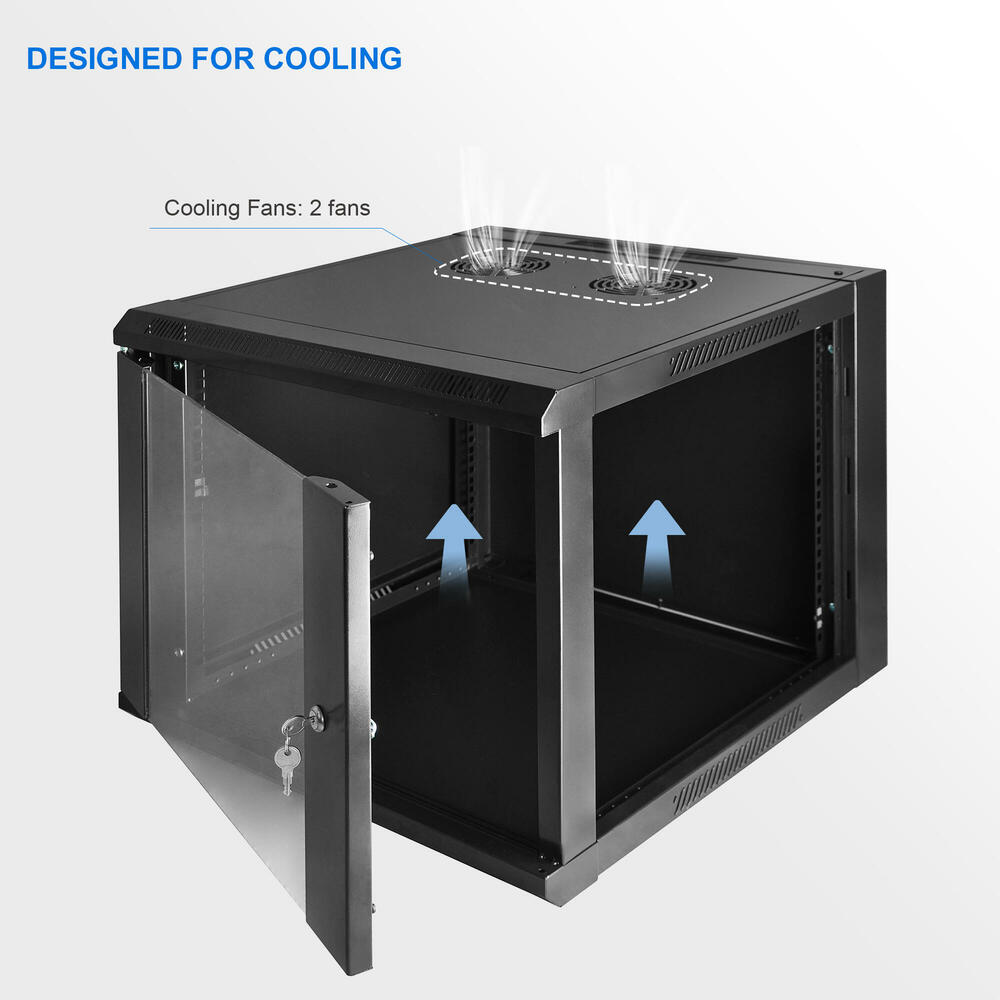 22U 19-Inch Professional Wall Mount Network Server Cabinet Rack with ...