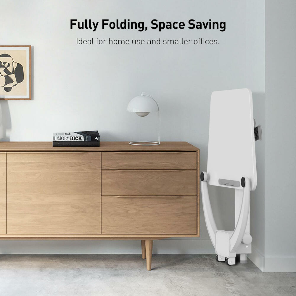 Height Adjustable Mobile Sit Stand Desk for Laptop - PrimeCables