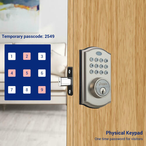 Smart Door Lock with WiFi, Keypad, Keys, Remote Control with APP ...