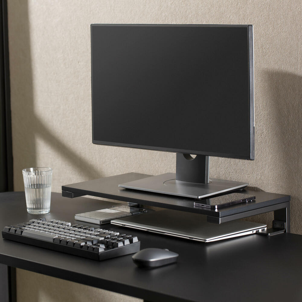 Ergonomic Desk Shelf Versatile Monitor Laptop Stand Riser with Clamp ...