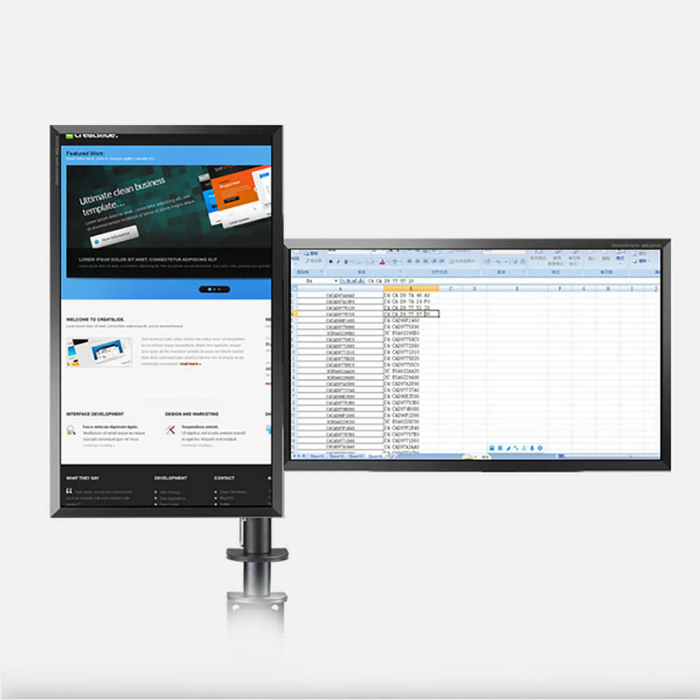Dual Monitor Arm with HDMI Cable & Fasten Ties - PrimeCables