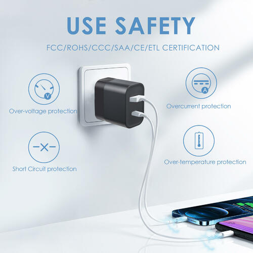 30W Type-C Wall Charger GaN PD3.0 PPS 2-Port USB-C Fast Charger, ETL ...