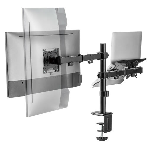 Monitor and Laptop Mount, Single Monitor Arm for 13"-27" Screens