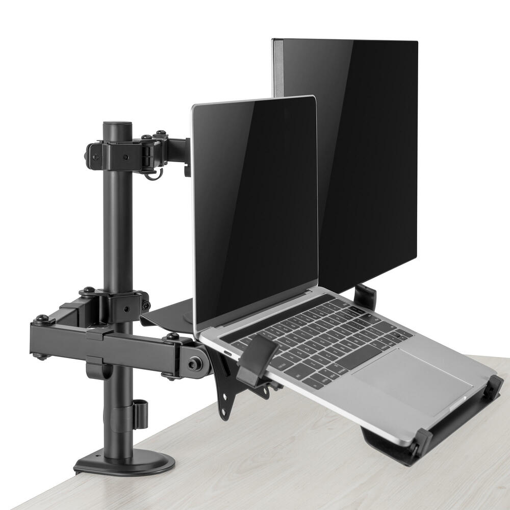 Monitor and Laptop Mount, Single Monitor Arm for 13"-27" Screens