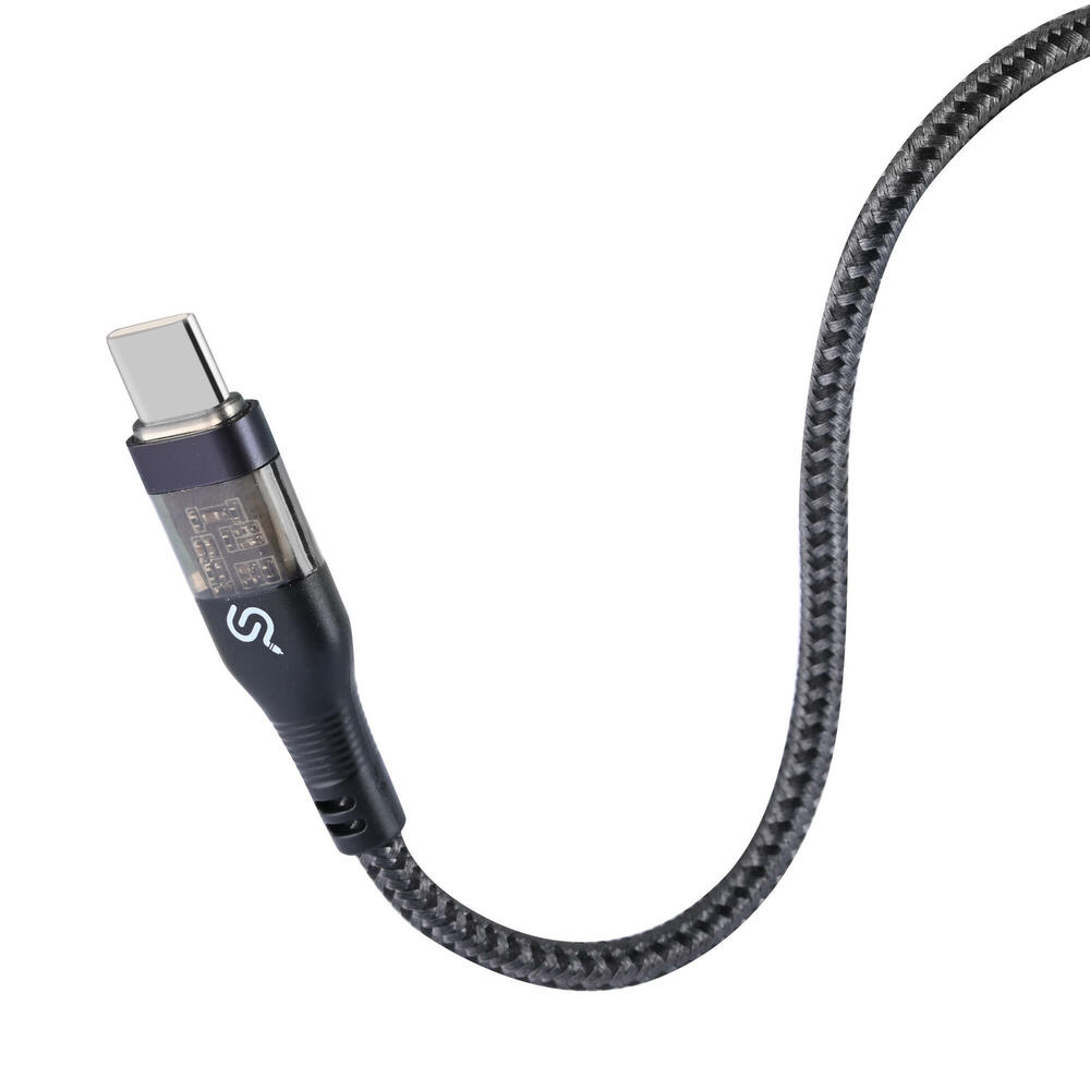 USB Type C to C Nylon Braided 60 W PD Charging Cable for Type-C Devices ...