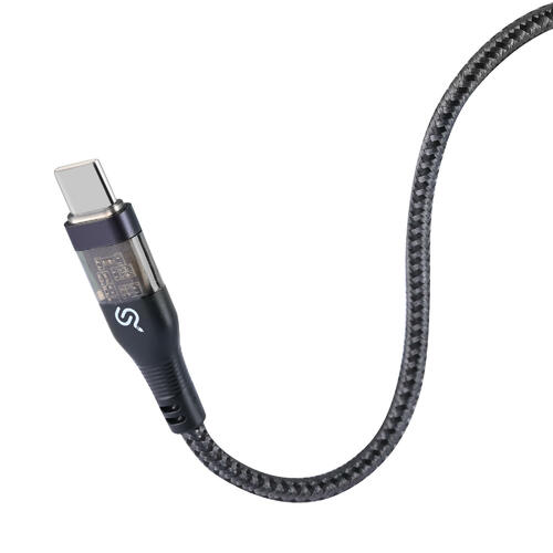 USB Type C to C Nylon Braided 60 W PD Charging Cable for Type-C Devices ...
