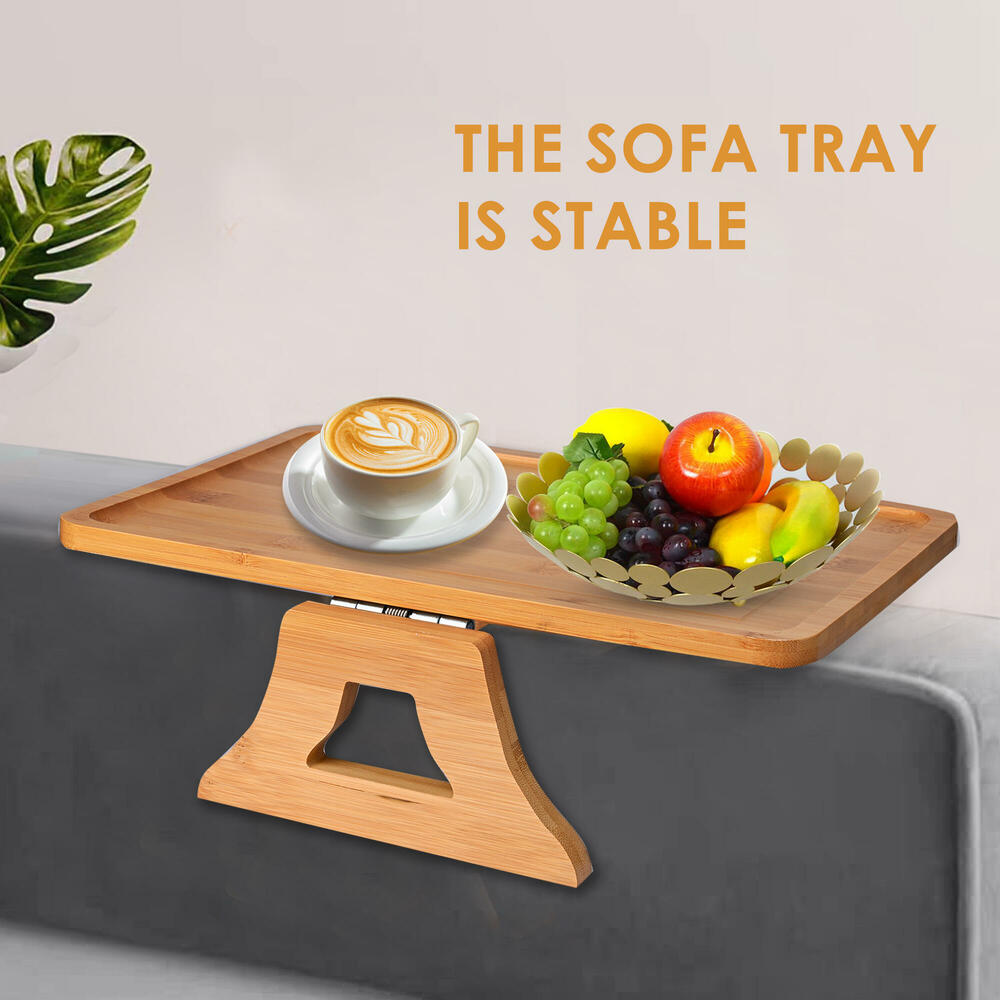 Bamboo Sofa Armrest Tray – PrimeCables