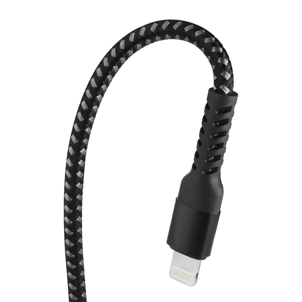 Nylon Braided Charger Cable 3ft Lightning to Type-C Cable Fast iPhone ...