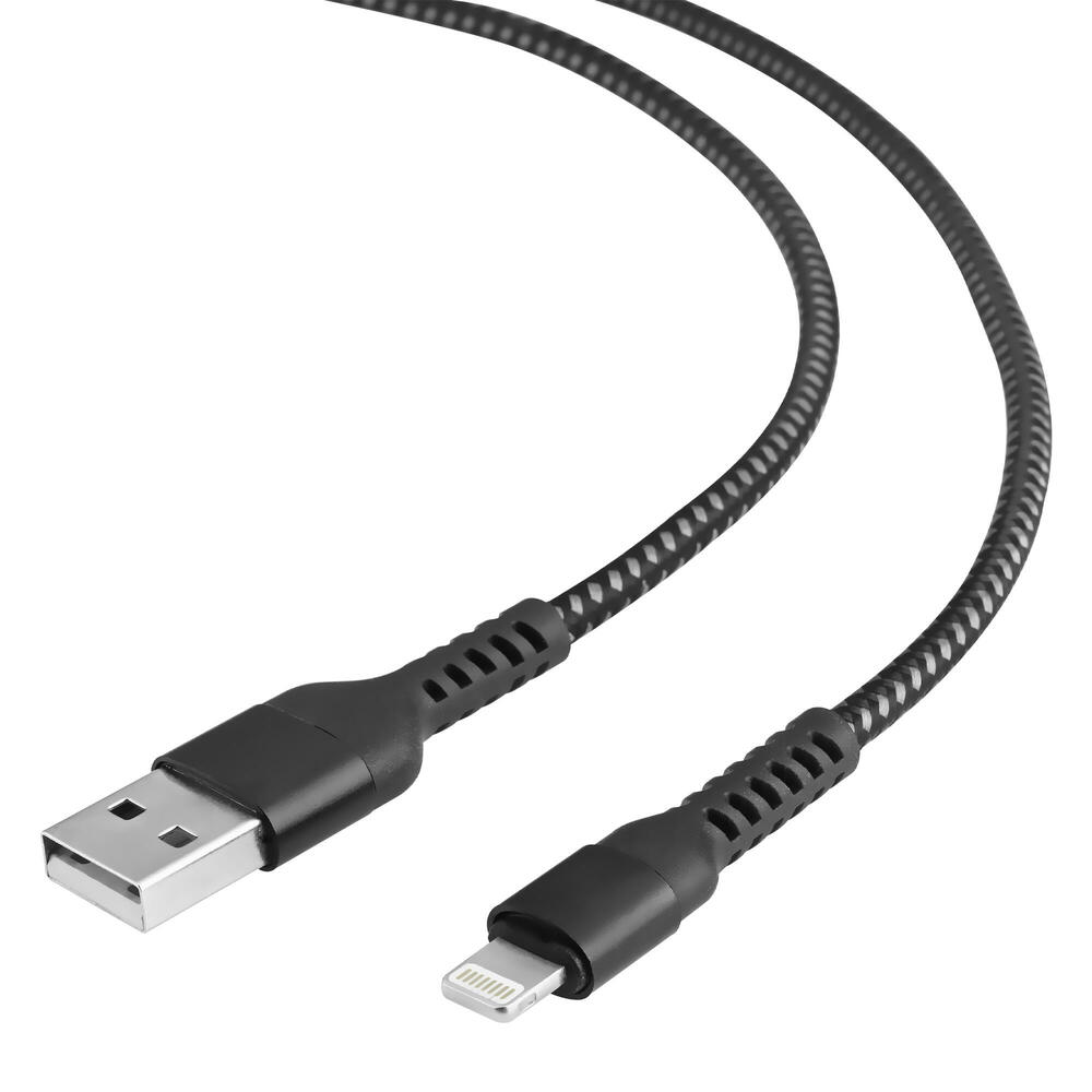 Nylon Braided Charger Cable 3ft Lightning to USB Cable Fast iPhone ...