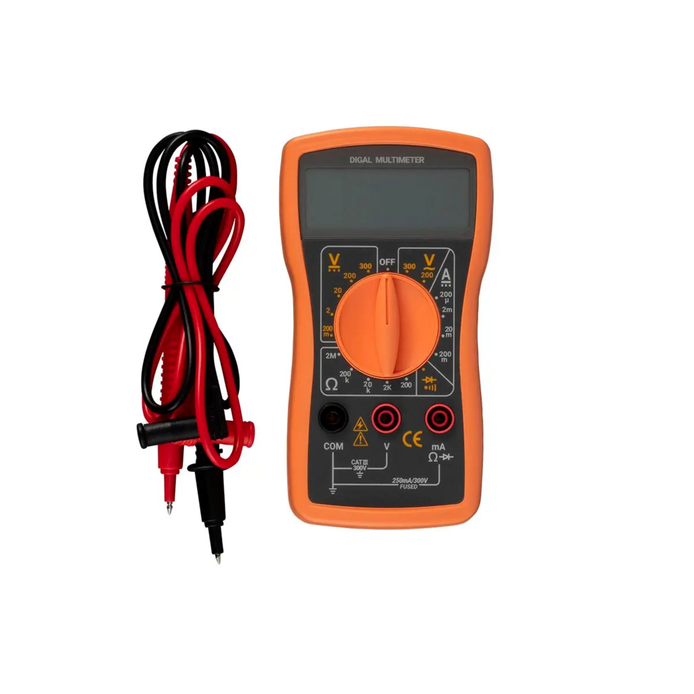 Digital Multimeter for Testing Voltage, Current, Resistance, and Diodes