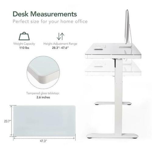 Ergo Standing Desk (Included Table Top) All-in-One Height Adjustable ...