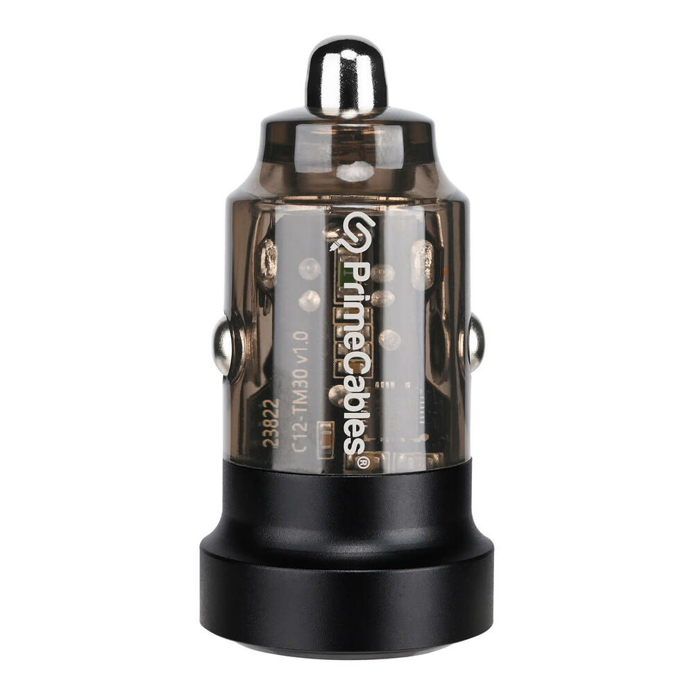 Type-C Car Charger USB-A 18W + USB-C 30W Super Fast Charging Adapter - PrimeCables®