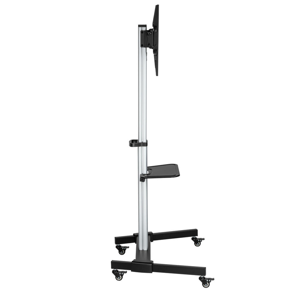 Mobile Height Adjustment Aluminum TV Cart for Max 86" TV Screen ...