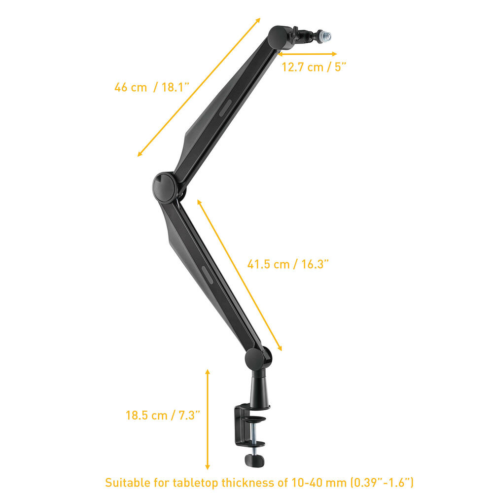 Flexible Armored Microphone Arm with 360° Rotation Joint Arm - PrimeCables®