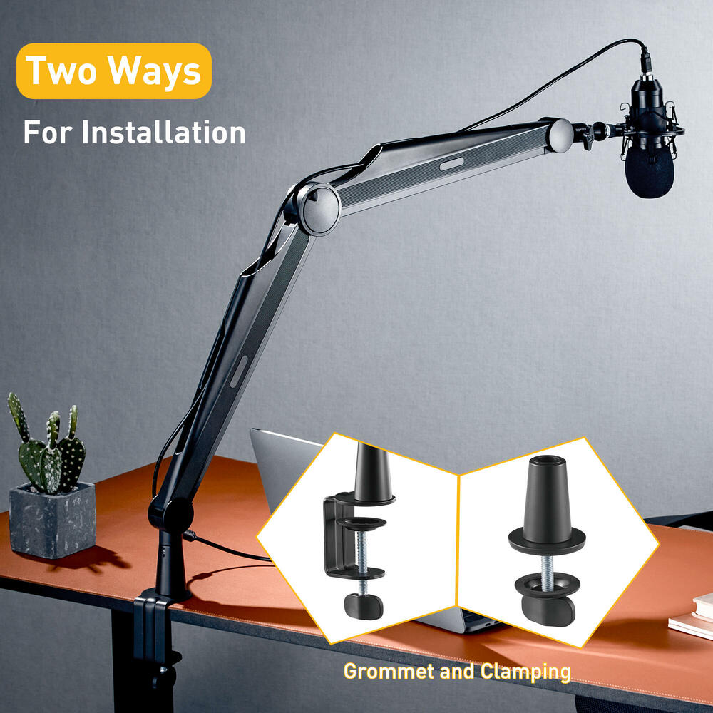 Flexible Armored Microphone Arm with 360° Rotation Joint Arm - PrimeCables®