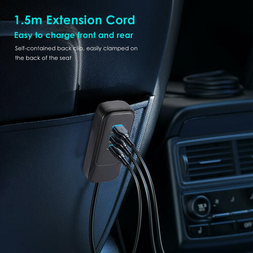 4-Port USB Car Charger with Voltage Display – PrimeCables®