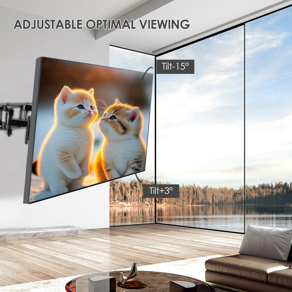 PrimeCables Full Motion TV Wall Mount for 26"- 55" TVs